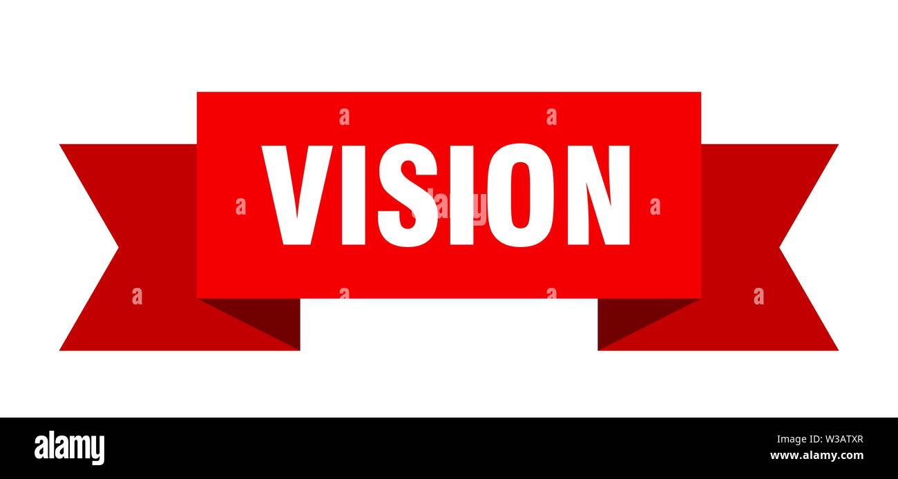 vision ribbon. vision isolated sign. vision banner Stock Vector Image ...