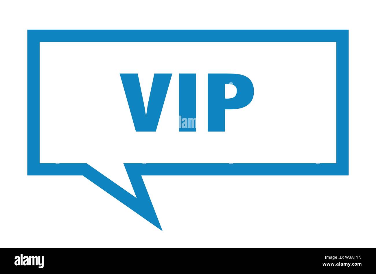 vip sign. vip square speech bubble. vip Stock Vector Image & Art - Alamy