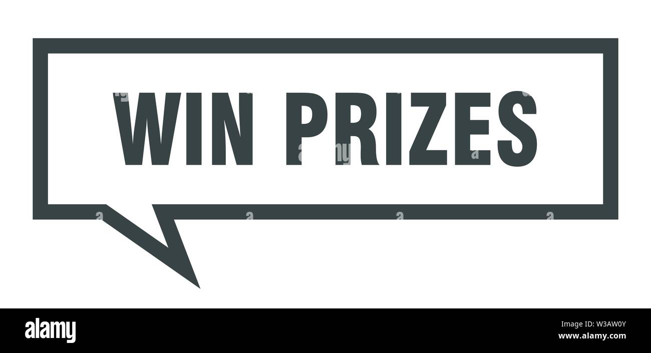 Win prizes speech bubble hi-res stock photography and images - Alamy
