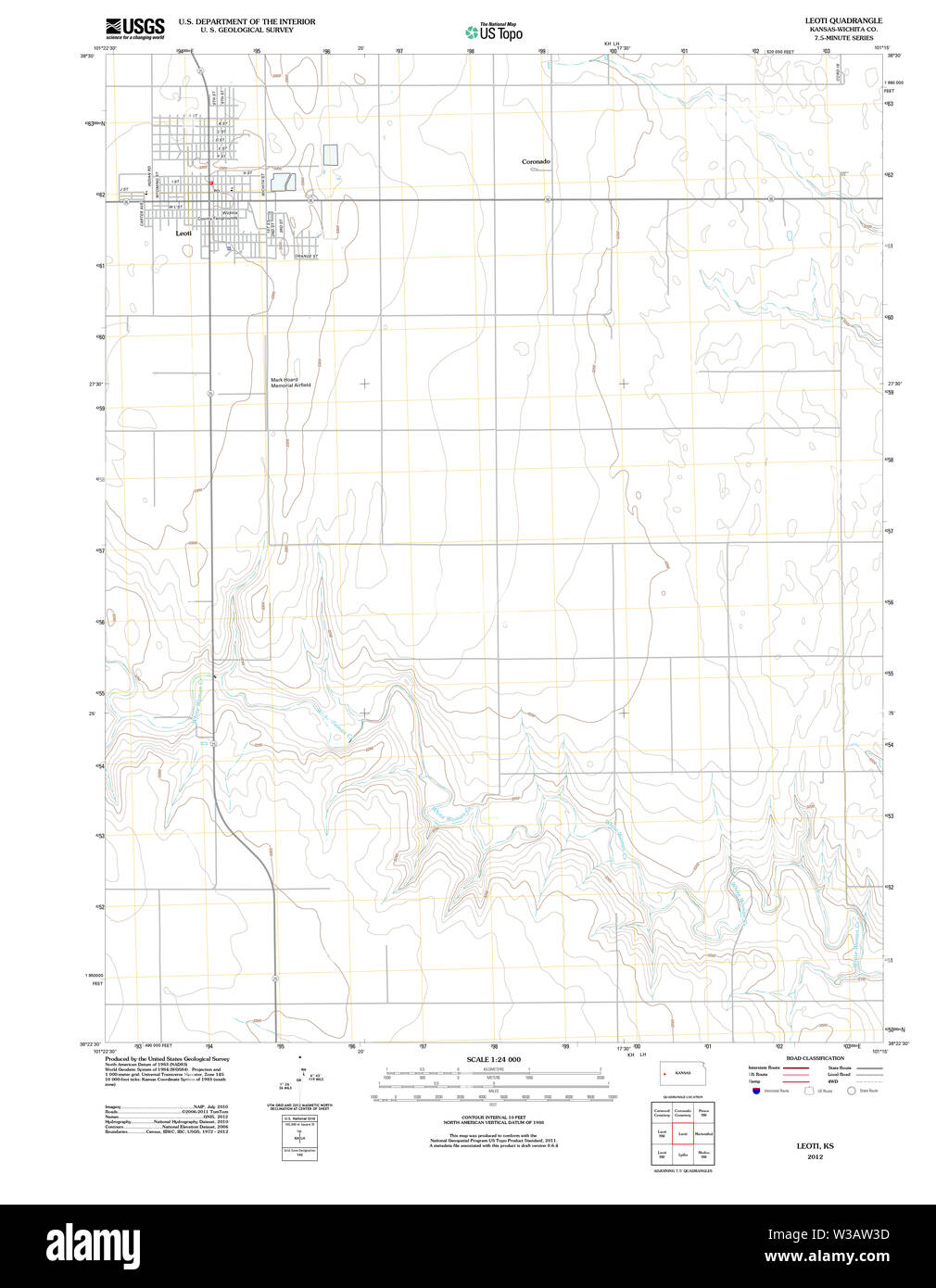 Map of leoti Cut Out Stock Images & Pictures - Alamy