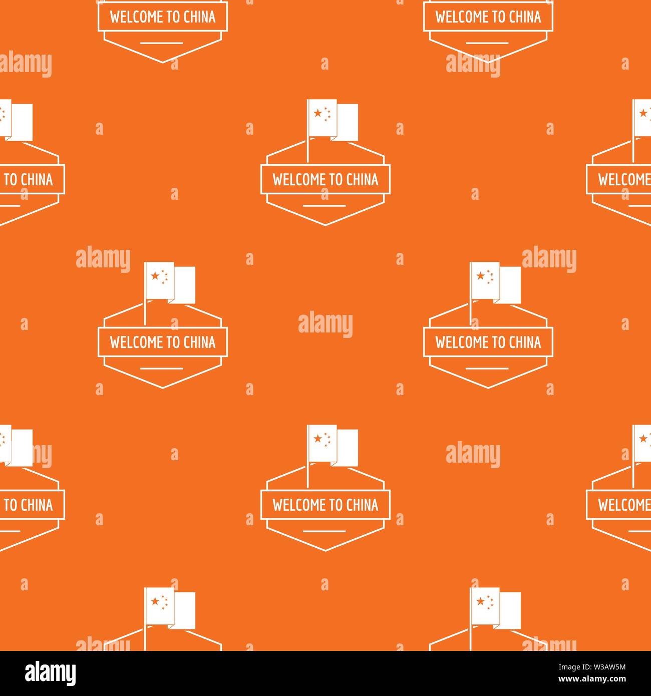 China pattern vector orange Stock Vector Image & Art - Alamy