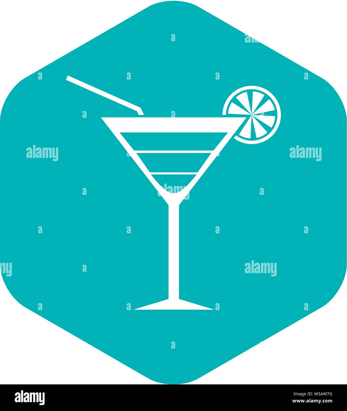 Beach cocktail icon, simple style Stock Vector Image & Art - Alamy