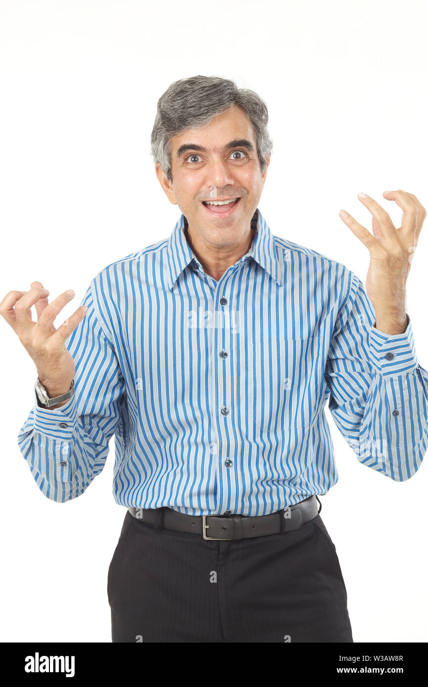 Portrait old man pulling face hi-res stock photography and images - Alamy