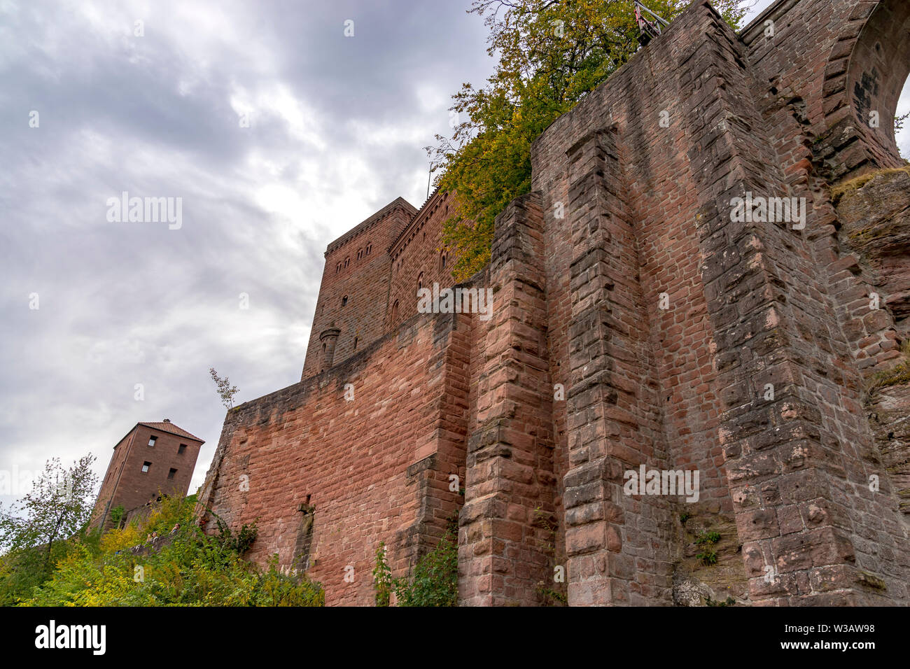 Trifels Castle near Annweiler in the Southern Palatinate Stock Photo ...