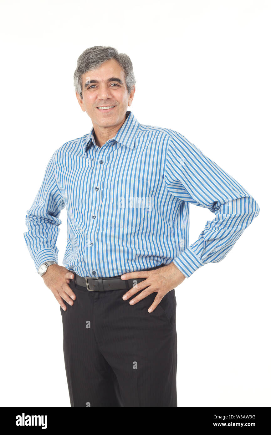 Portrait of a businessman smiling Stock Photo - Alamy