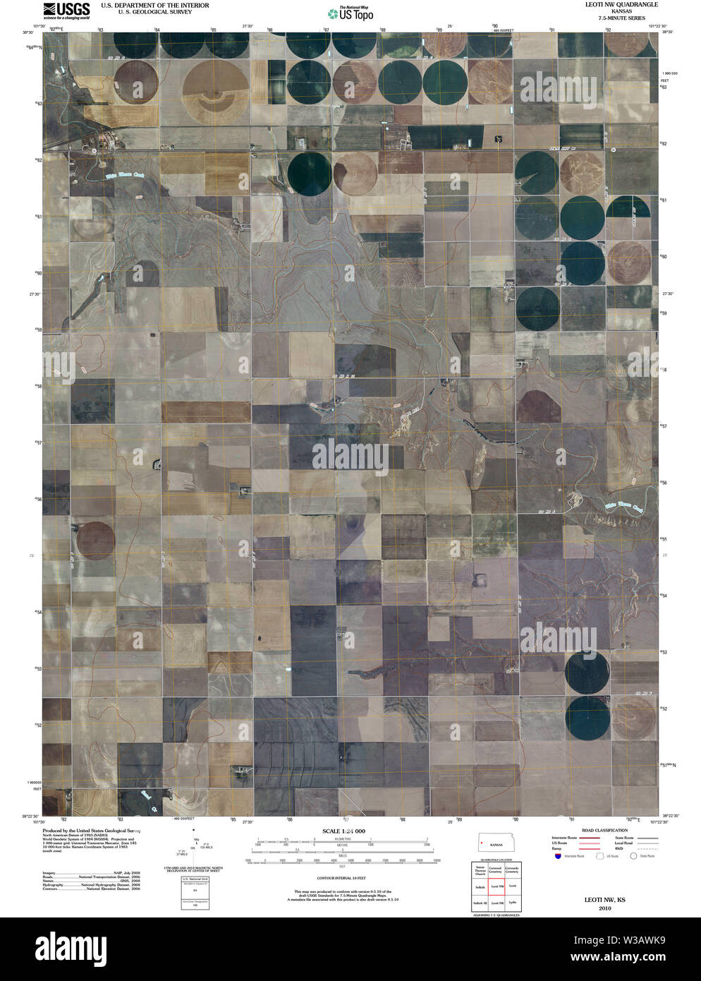 Map of leoti hi-res stock photography and images - Alamy