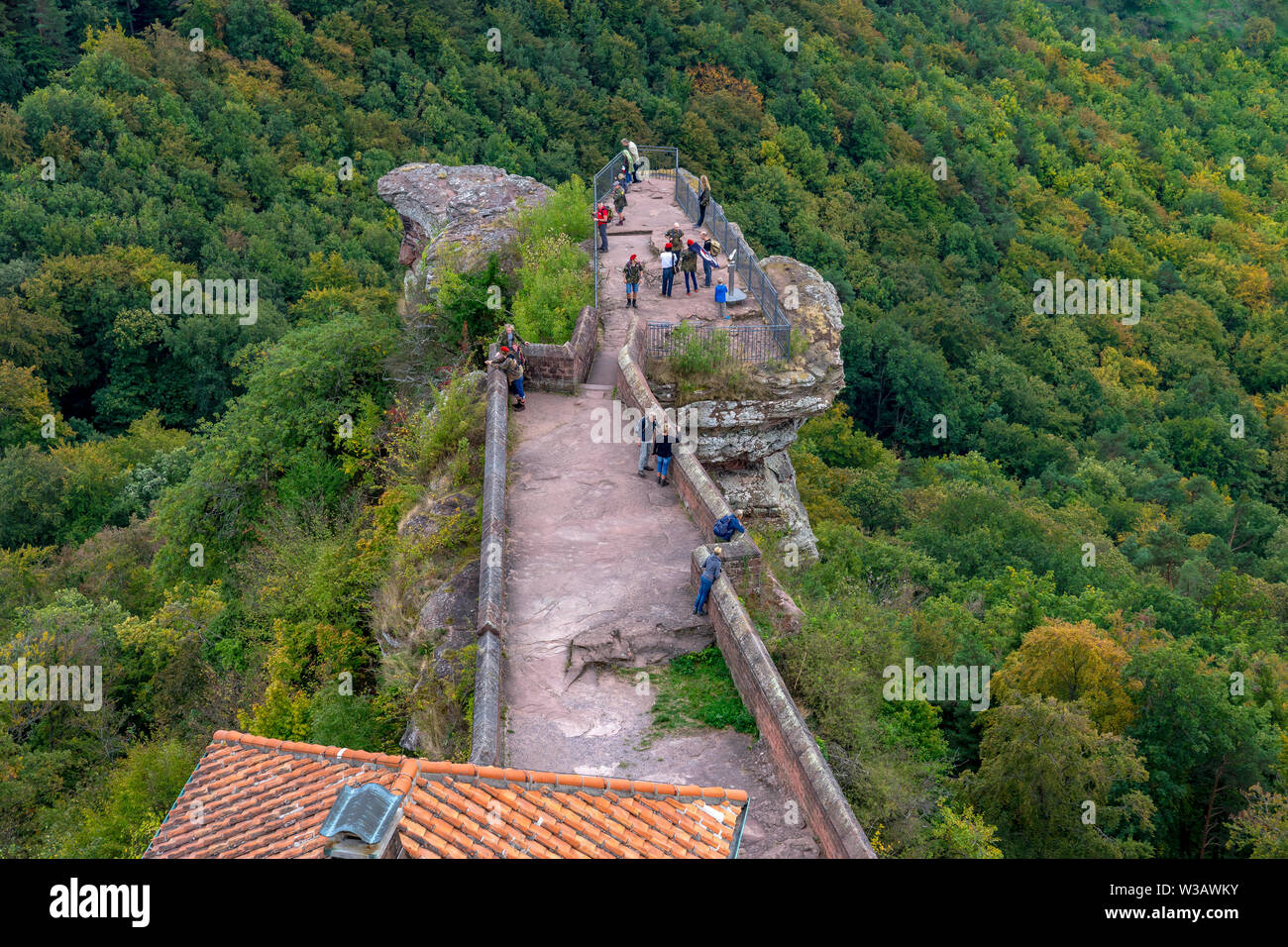 Trifels Castle near Annweiler in the Southern Palatinate Stock Photo ...