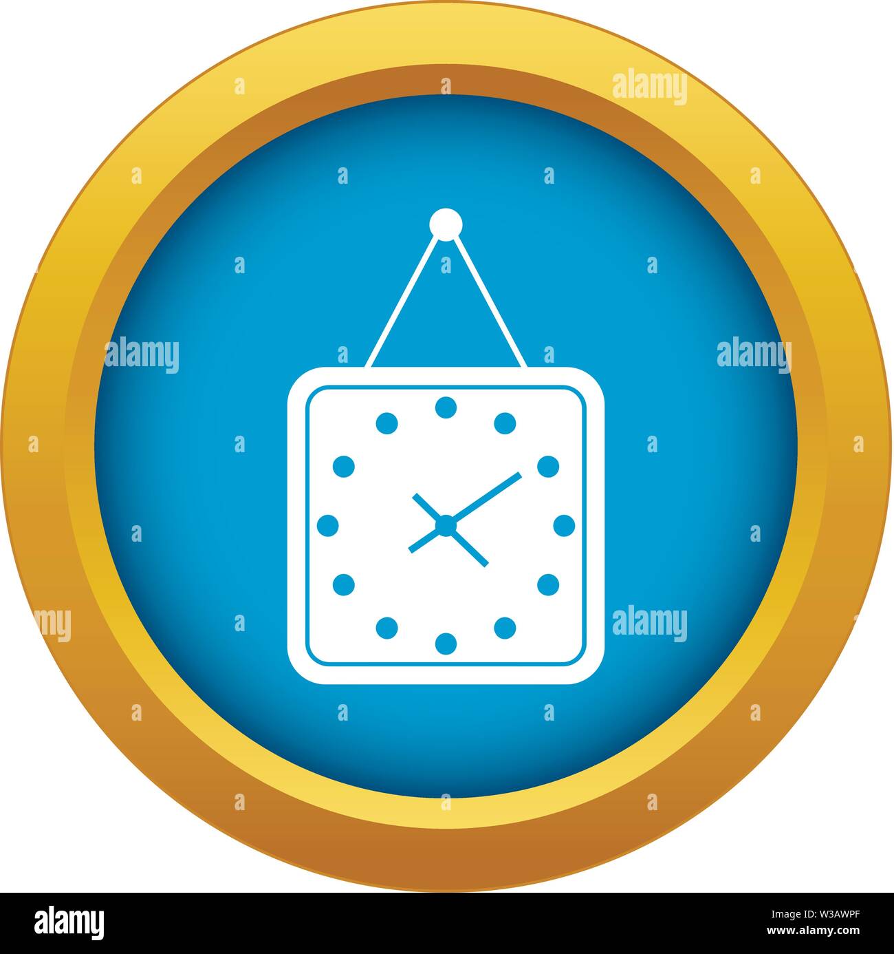 Watch icon blue vector isolated Stock Vector Image & Art - Alamy