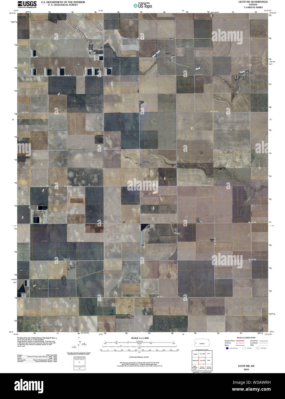 Map of leoti hi-res stock photography and images - Alamy