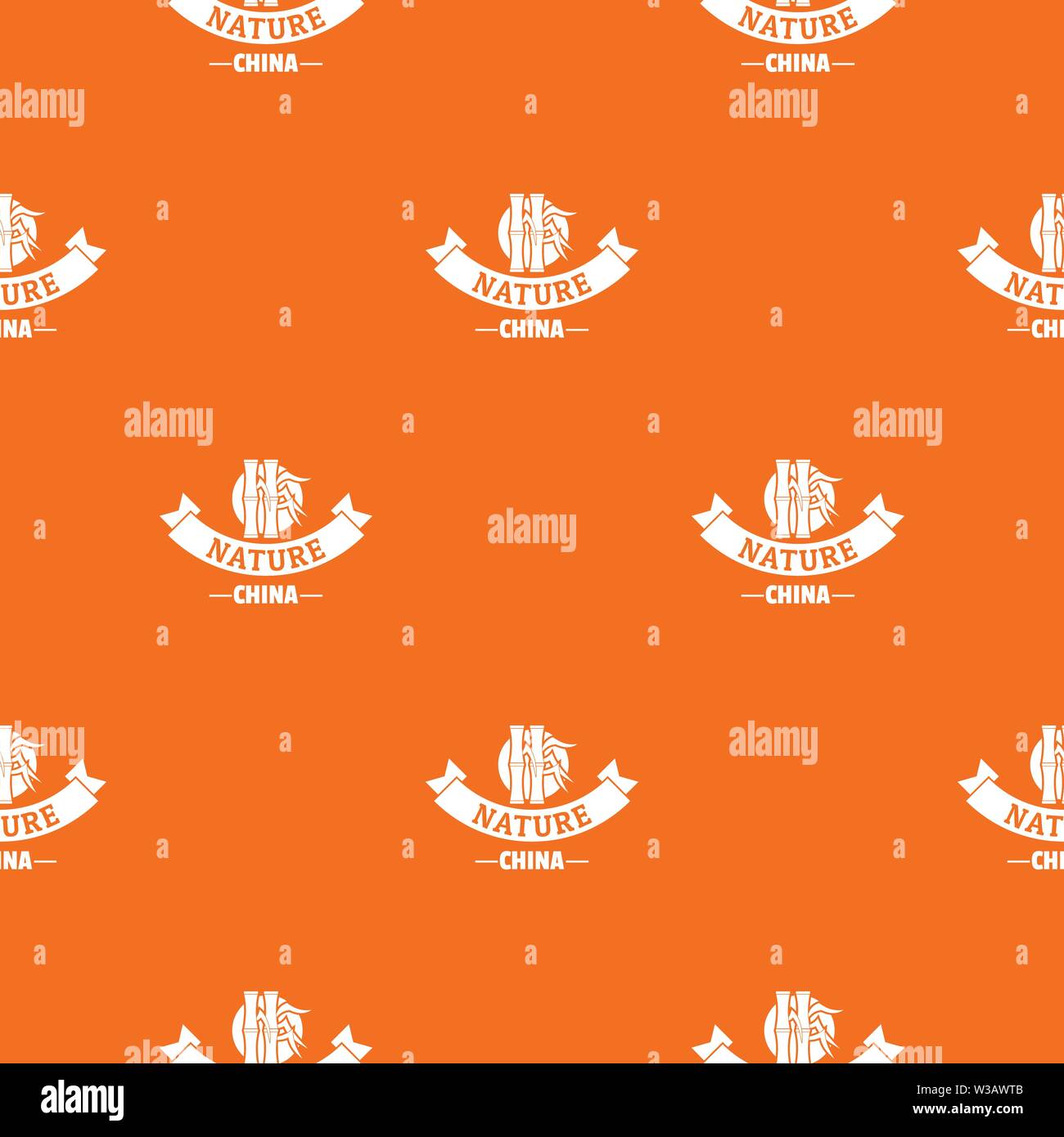 China nature pattern vector orange Stock Vector Image & Art - Alamy