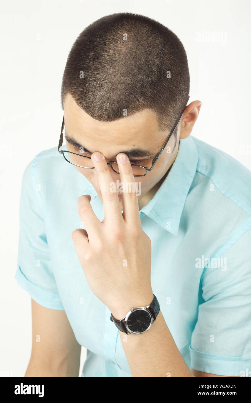 Stressed young indian businessman looking hi-res stock photography and ...
