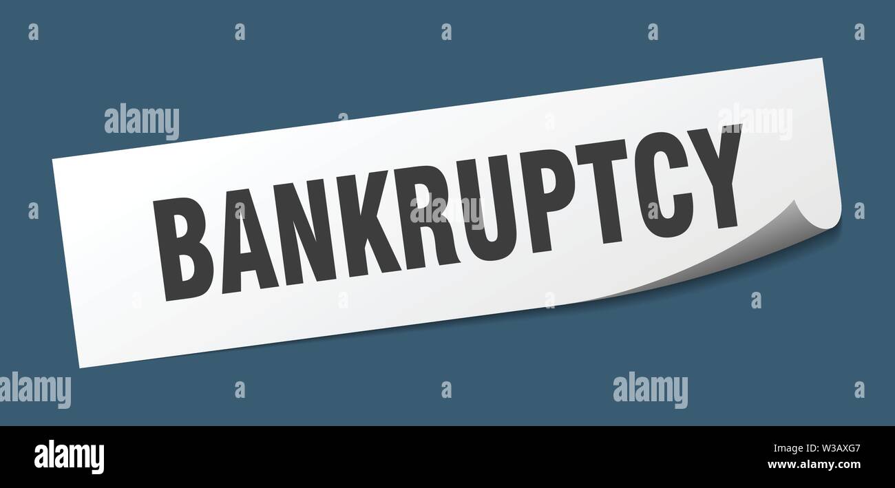 bankruptcy sticker. bankruptcy square isolated sign. bankruptcy Stock ...