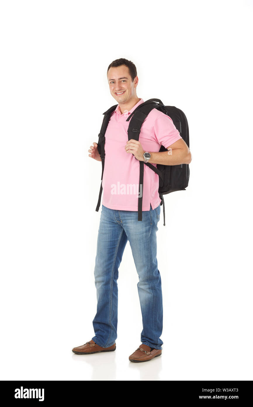 One person hiking camera Cut Out Stock Images & Pictures - Alamy