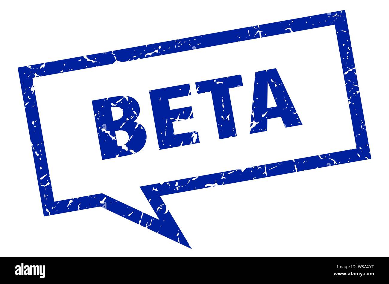 beta sign. beta square speech bubble. beta Stock Vector Image & Art - Alamy