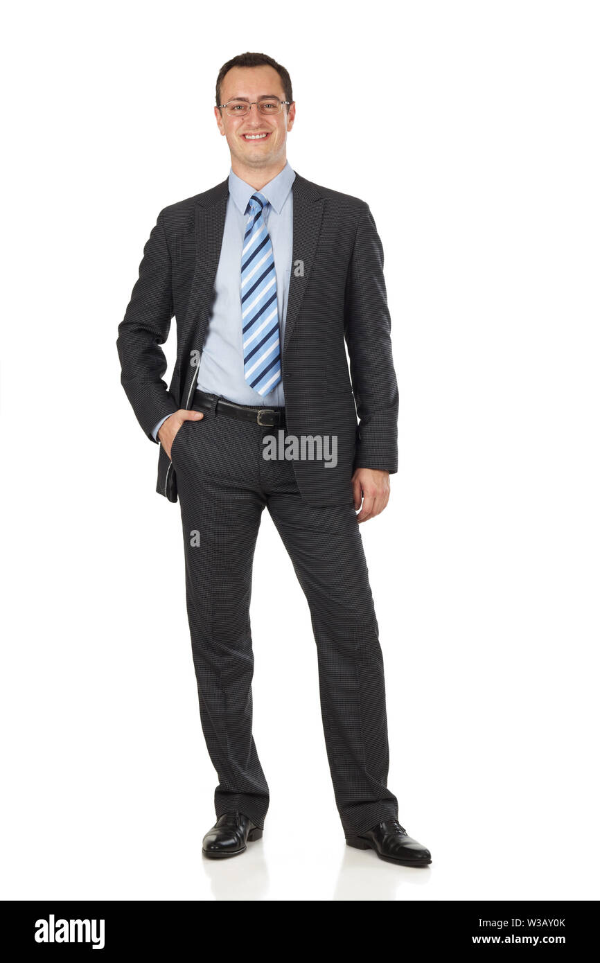 Portrait of a businessman smiling Stock Photo - Alamy