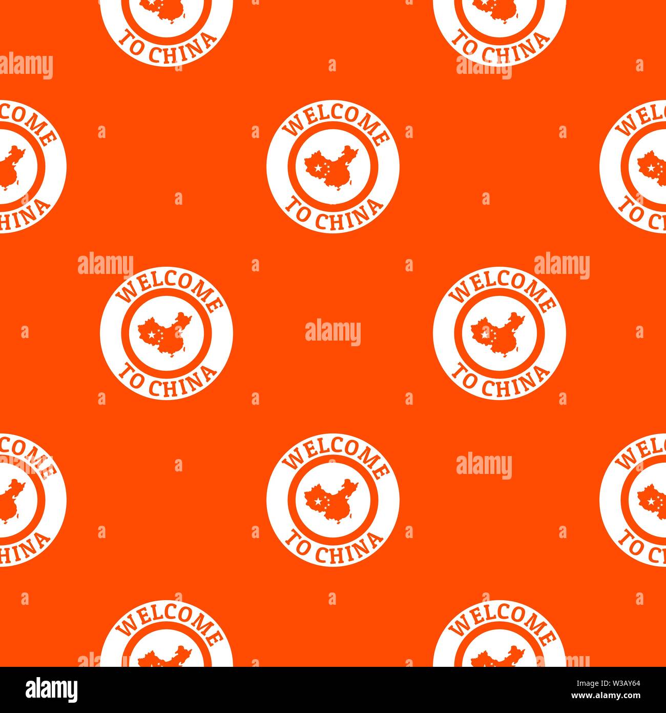 China map pattern vector orange Stock Vector Image & Art - Alamy