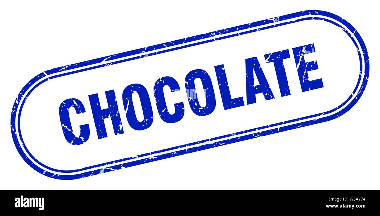 chocolate stamp. chocolate square grunge sign. chocolate Stock Vector ...