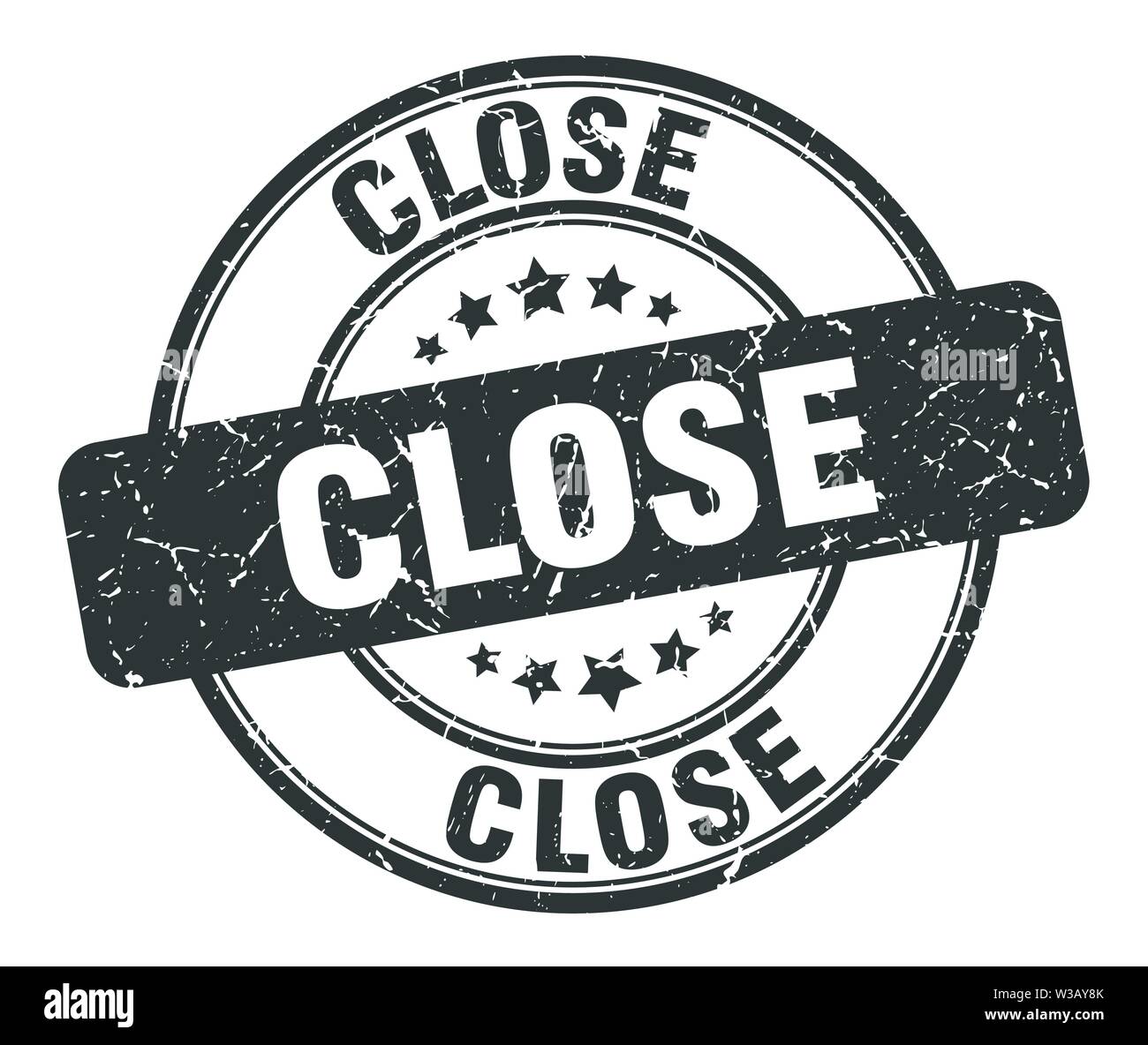 close stamp. close round grunge sign. close Stock Vector Image & Art ...
