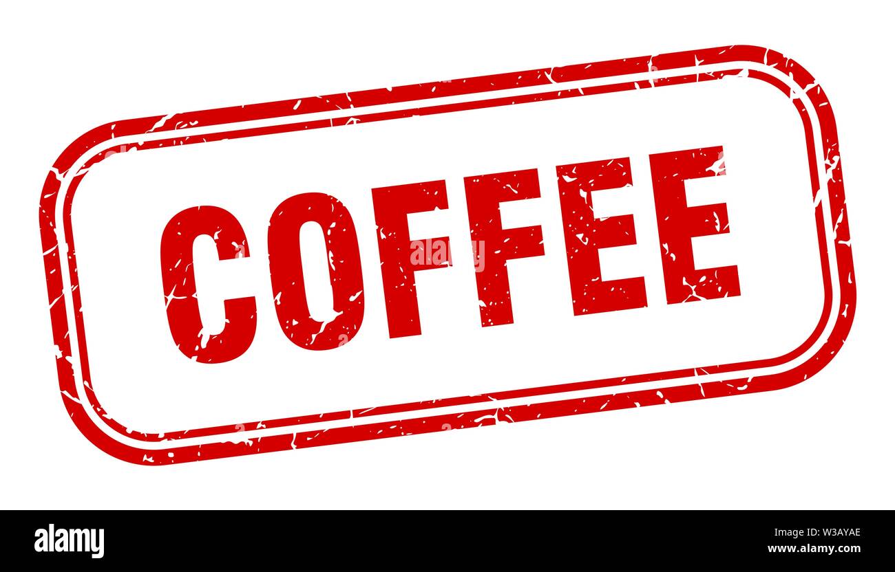 coffee stamp. coffee square grunge sign. coffee Stock Vector Image ...