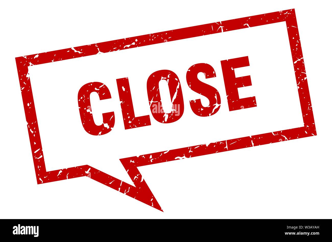 close sign. close square speech bubble. close Stock Vector Image & Art ...