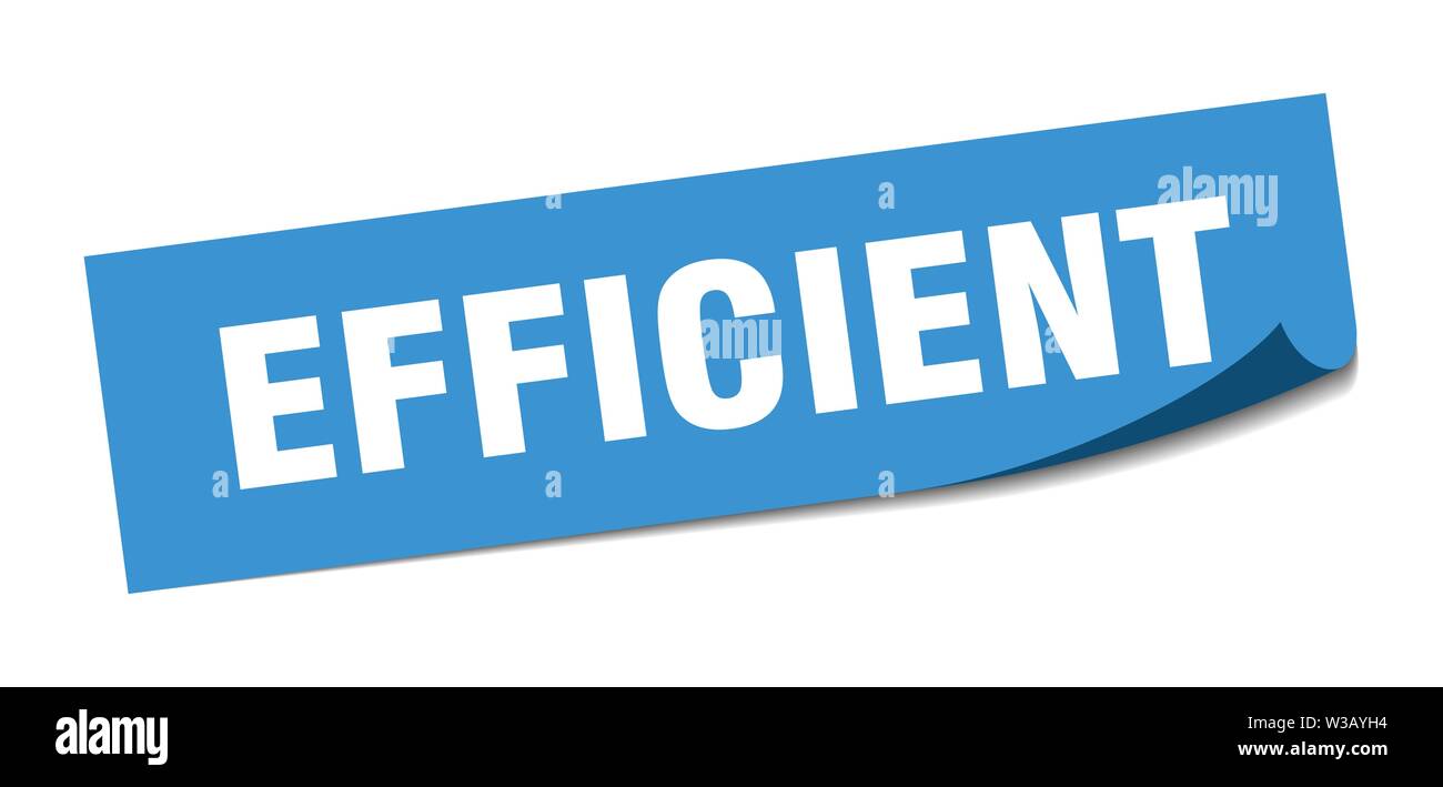 Efficient sticker sign on Stock Vector Images - Alamy
