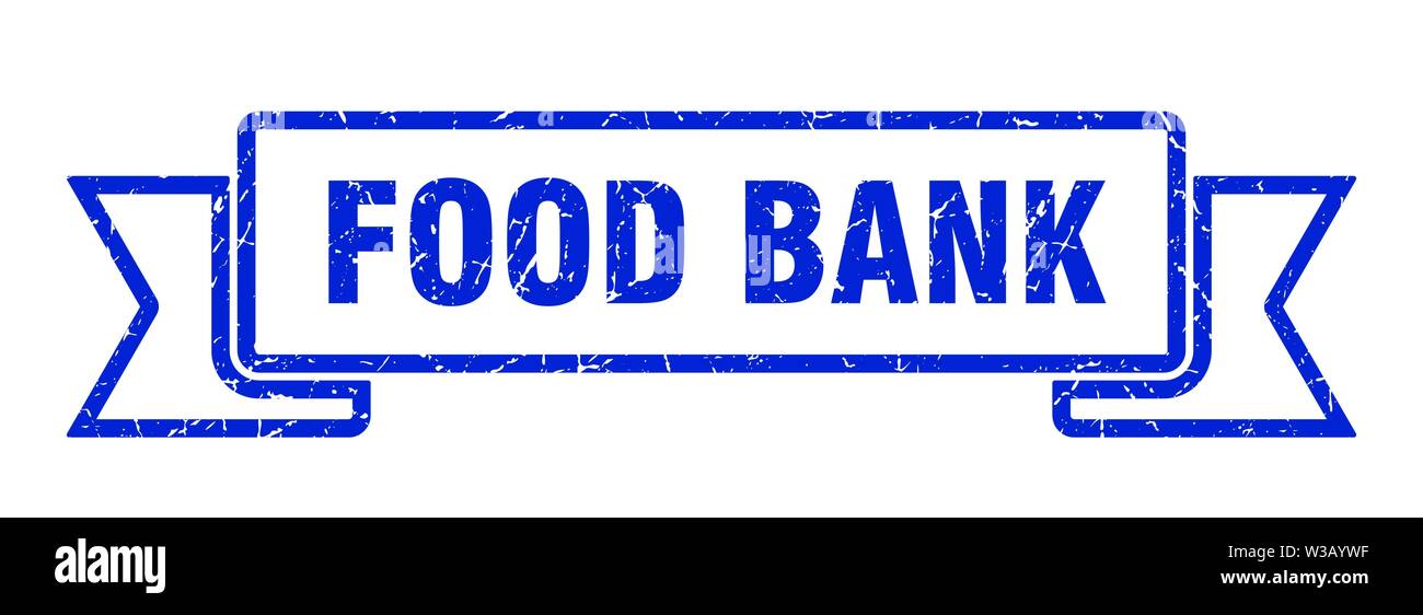 food bank grunge ribbon. food bank sign. food bank banner Stock Vector ...