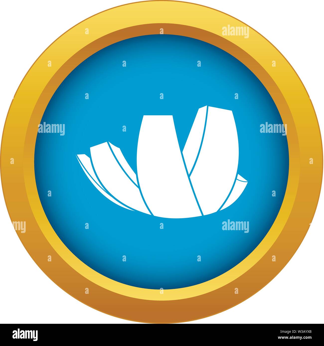 ArtScience Museum in Singapore icon blue vector isolated Stock Vector ...