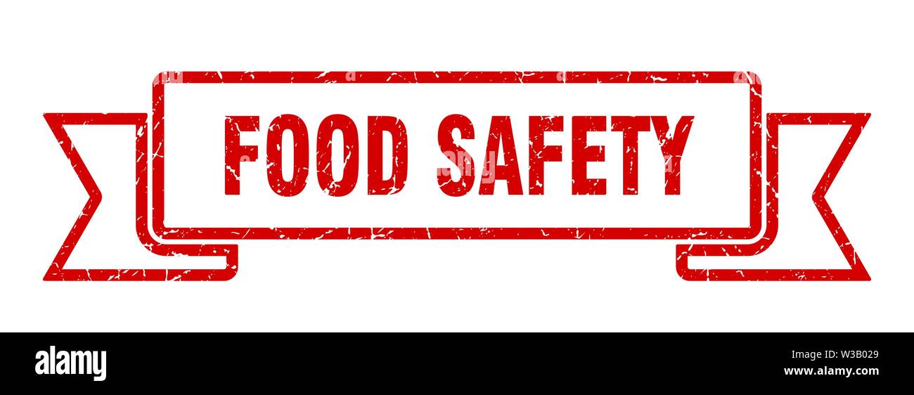 food safety grunge ribbon. food safety sign. food safety banner Stock ...