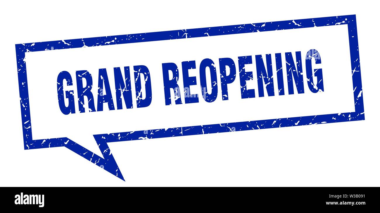 Reopening message Cut Out Stock Images & Pictures - Alamy