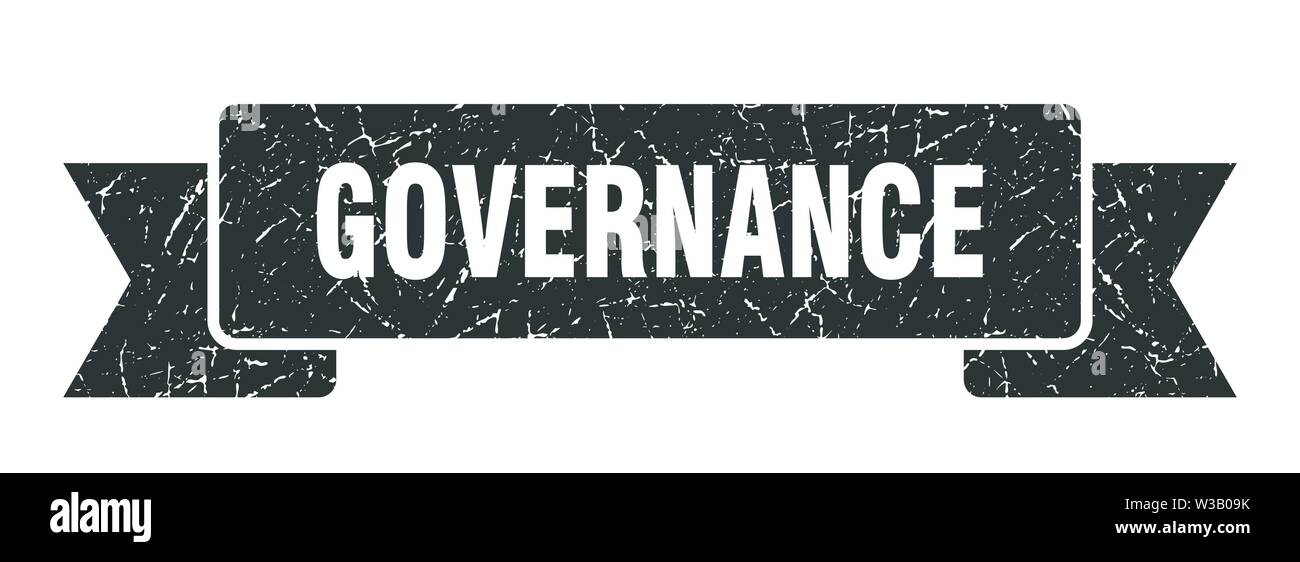 governance grunge ribbon. governance sign. governance banner Stock ...