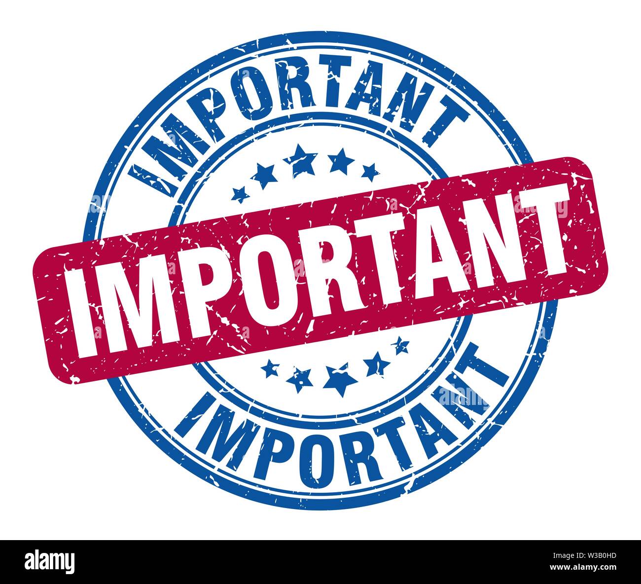 important stamp. important round grunge sign. important Stock Vector ...