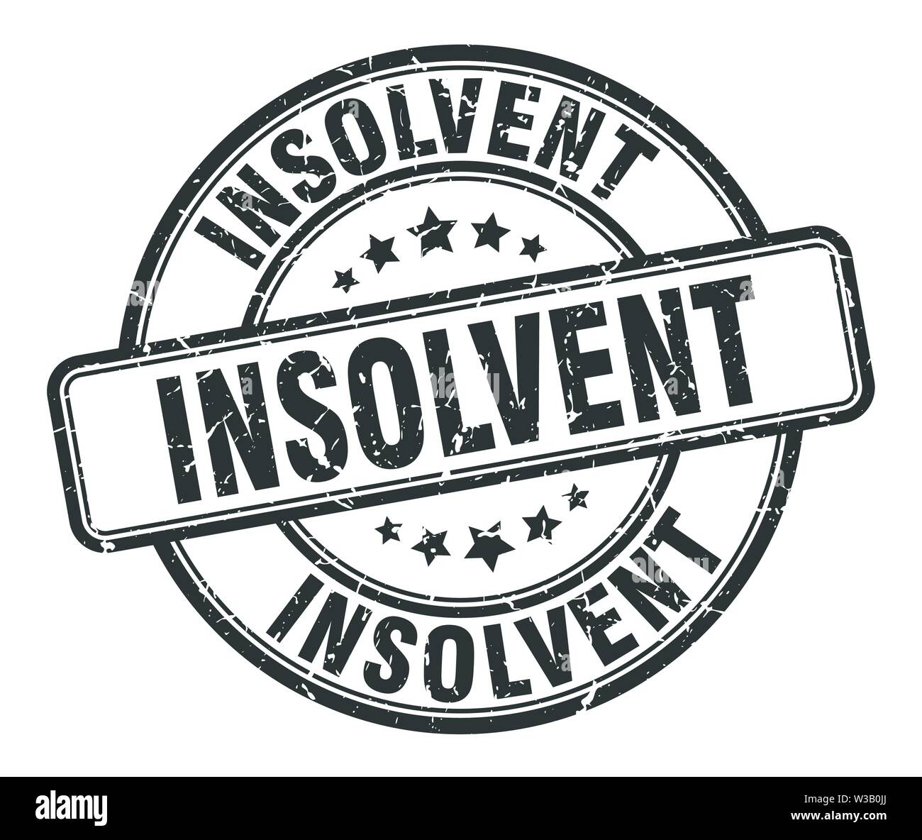 Insolvent stamp Black and White Stock Photos & Images - Alamy