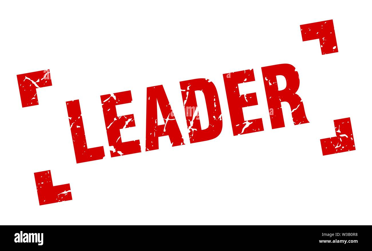 leader stamp. leader square grunge sign. leader Stock Vector Image ...