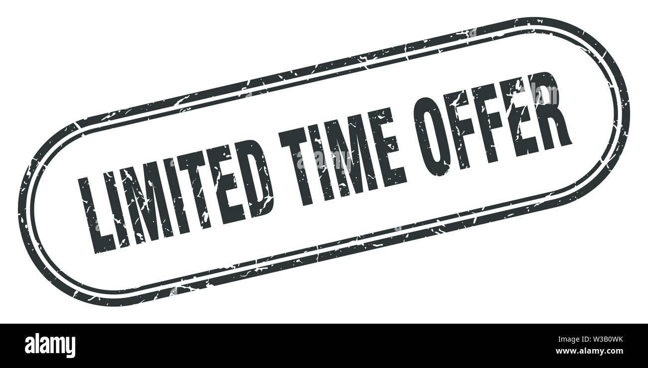 Limited time stamp Black and White Stock Photos & Images - Alamy