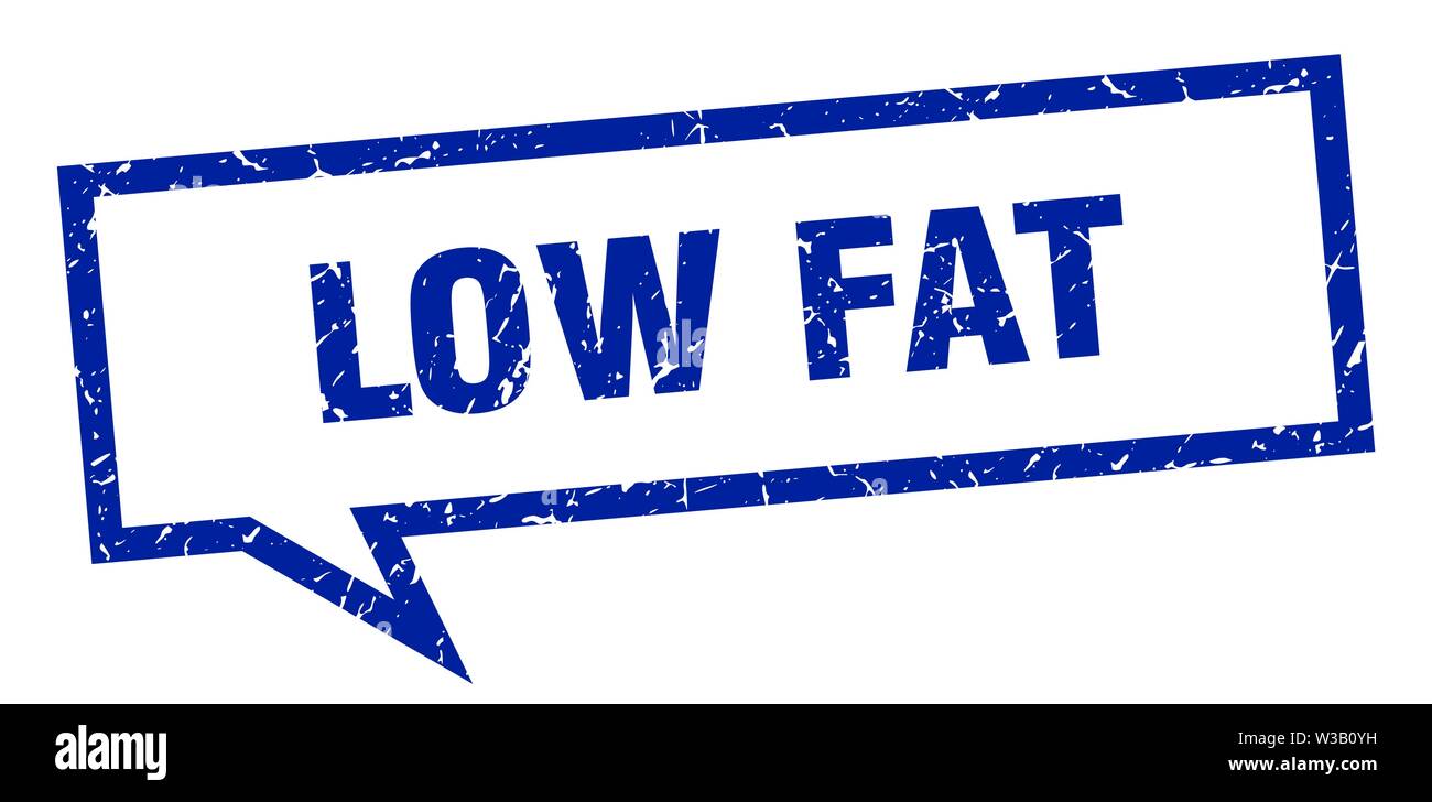 low fat sign. low fat square speech bubble. low fat Stock Vector Image ...