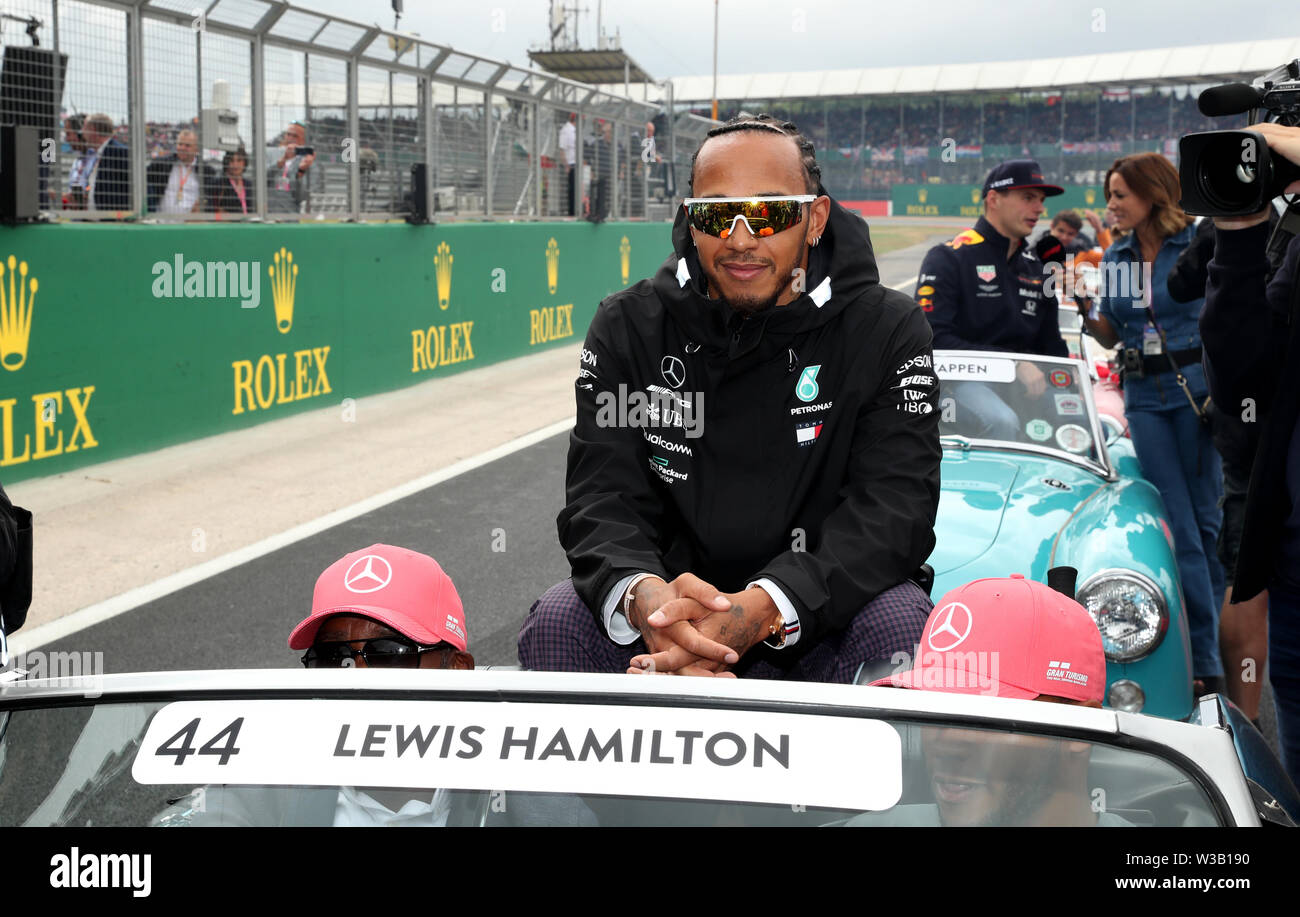 Mercedes driver Lewis Hamilton during the British Grand Prix at ...