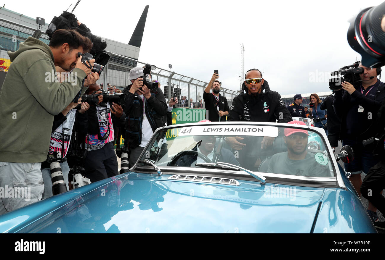 Mercedes driver Lewis Hamilton during the British Grand Prix at ...