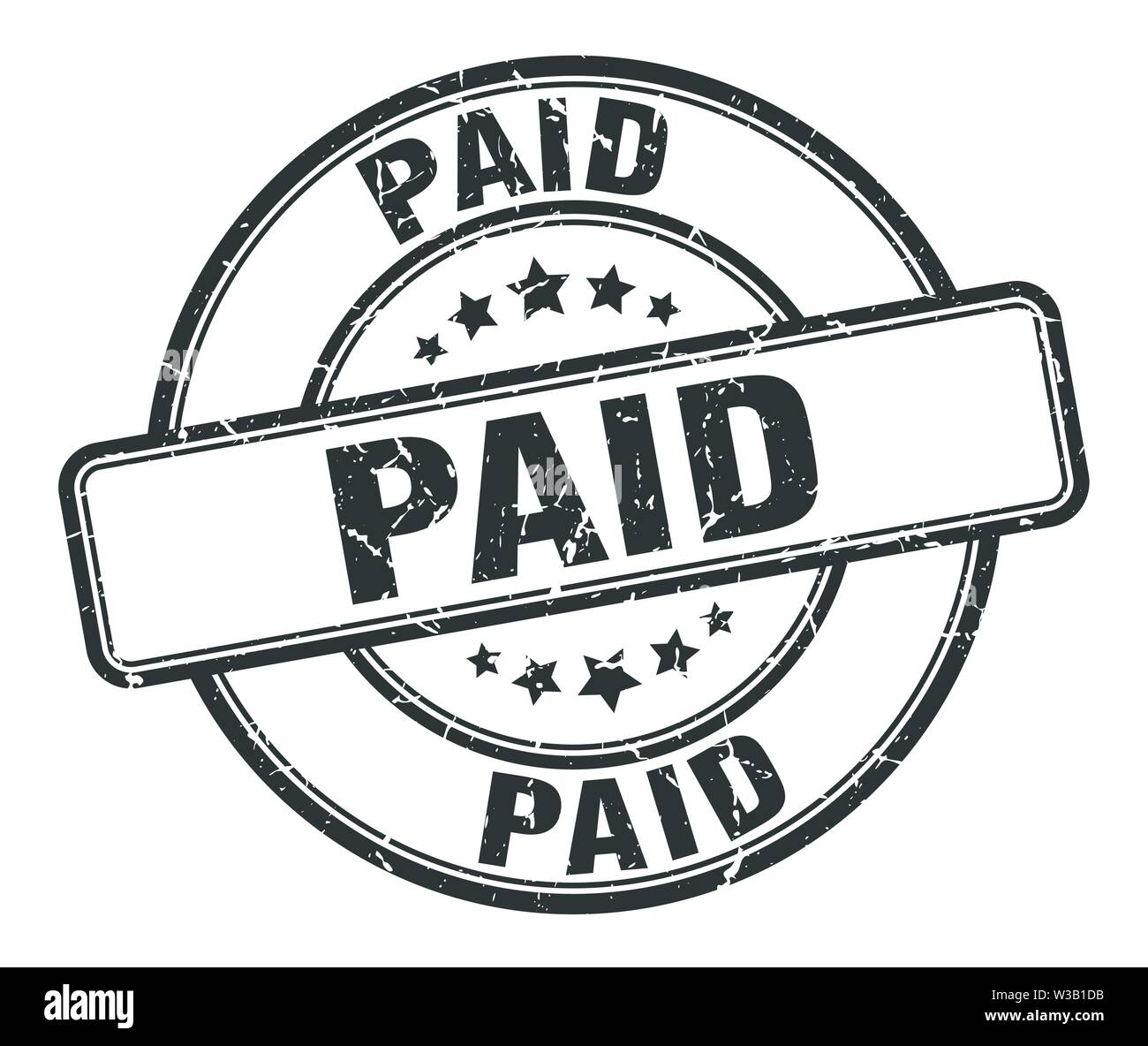 paid stamp. paid round grunge sign. paid Stock Vector Image & Art - Alamy