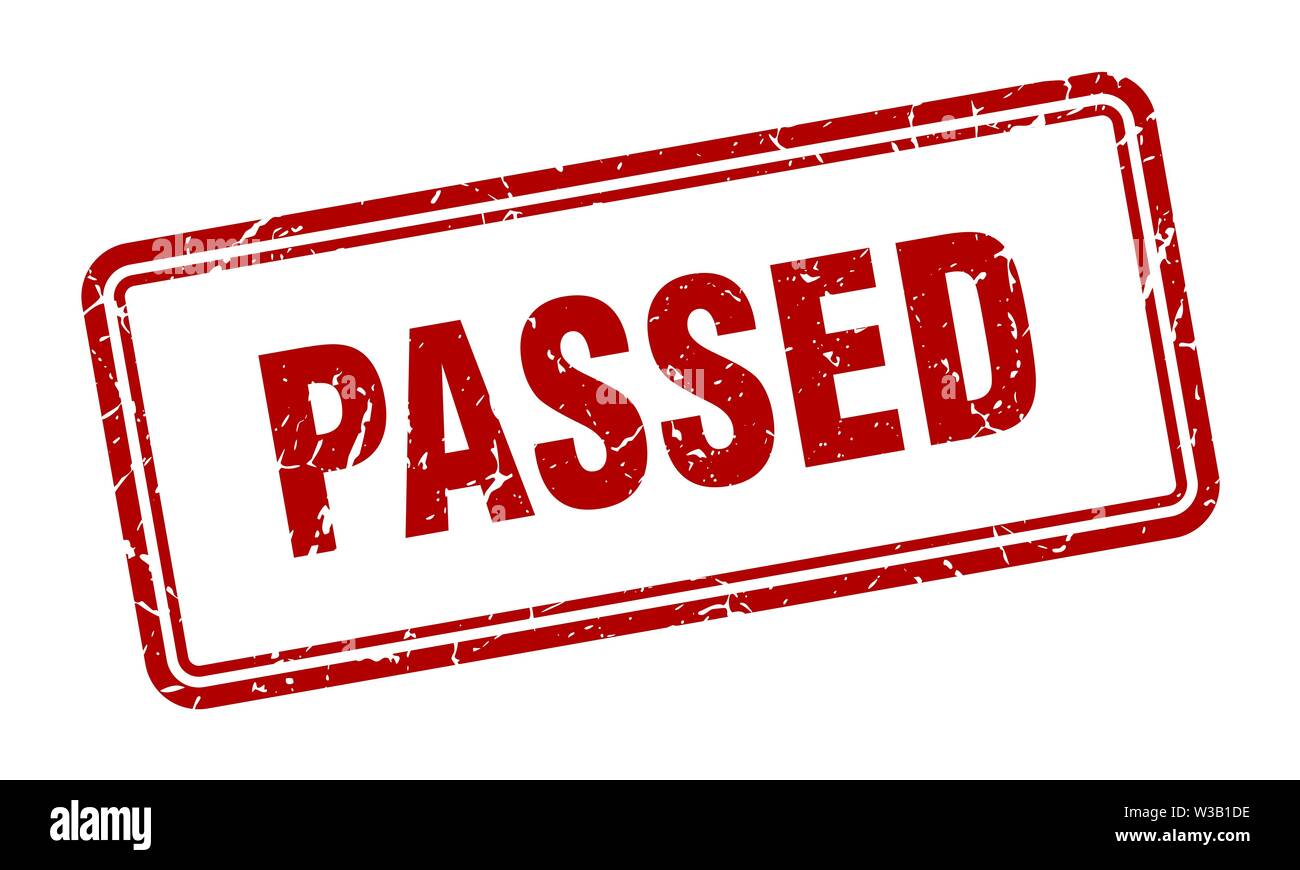passed stamp. passed square grunge sign. passed Stock Vector Image ...