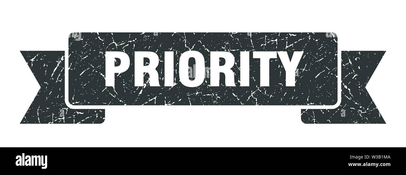 priority grunge ribbon. priority sign. priority banner Stock Vector ...