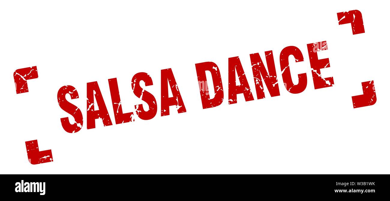 salsa dance stamp. salsa dance square grunge sign. salsa dance Stock ...