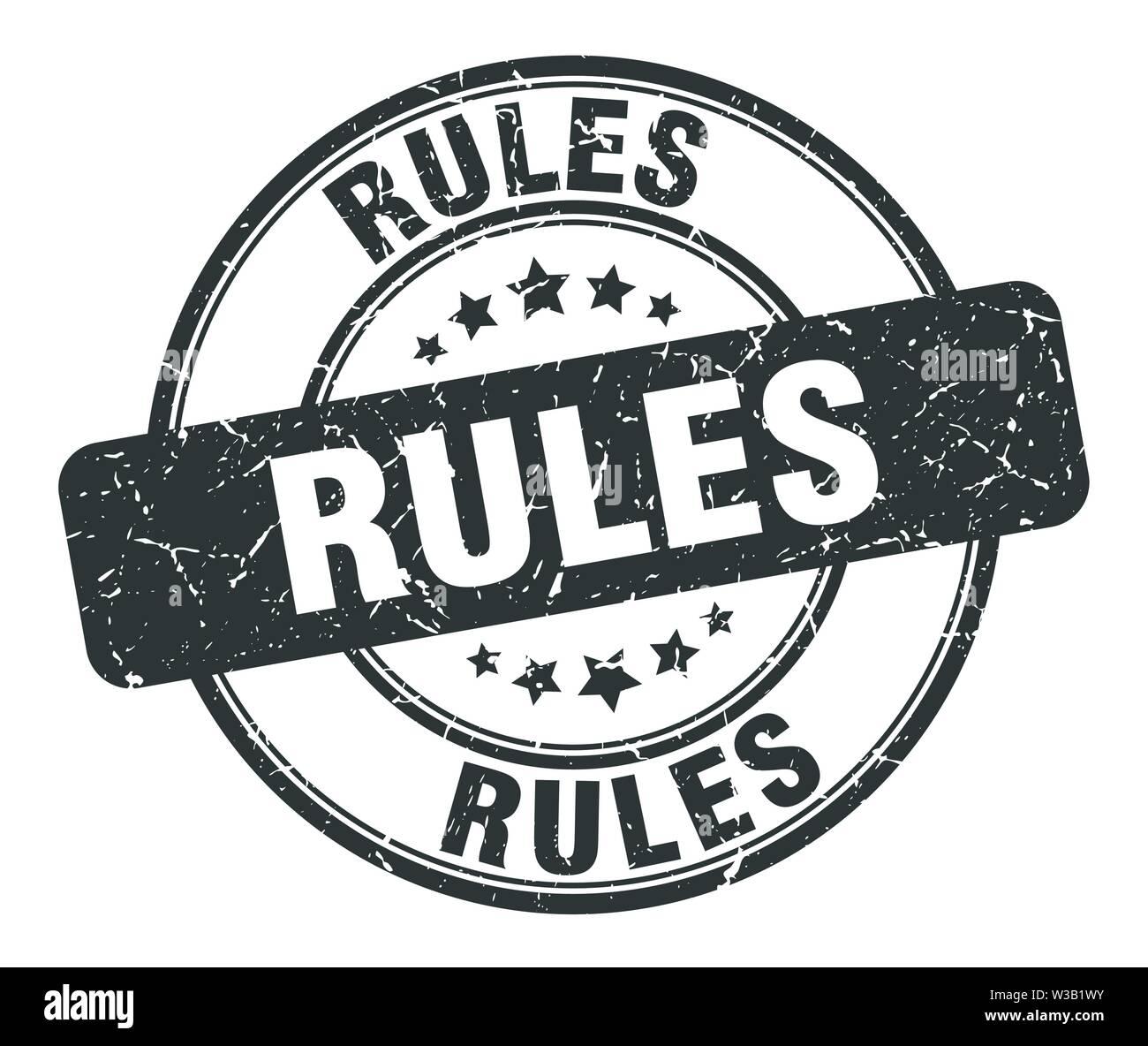 Rules seal Black and White Stock Photos & Images - Alamy