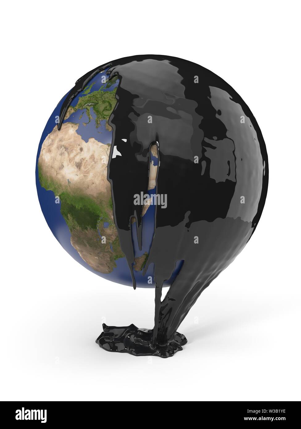 earth covering with petrol or oil. suitable for fuel, oil, enery and ...