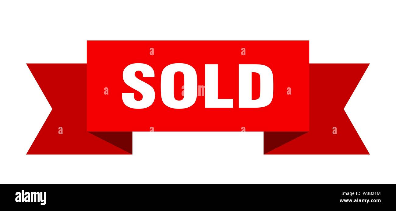 sold ribbon. sold isolated sign. sold banner Stock Vector Image & Art ...