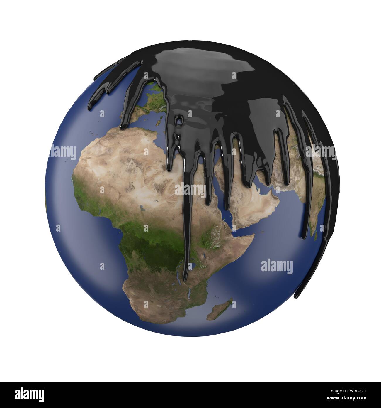 earth covering with petrol or oil. suitable for fuel, oil, enery and ...