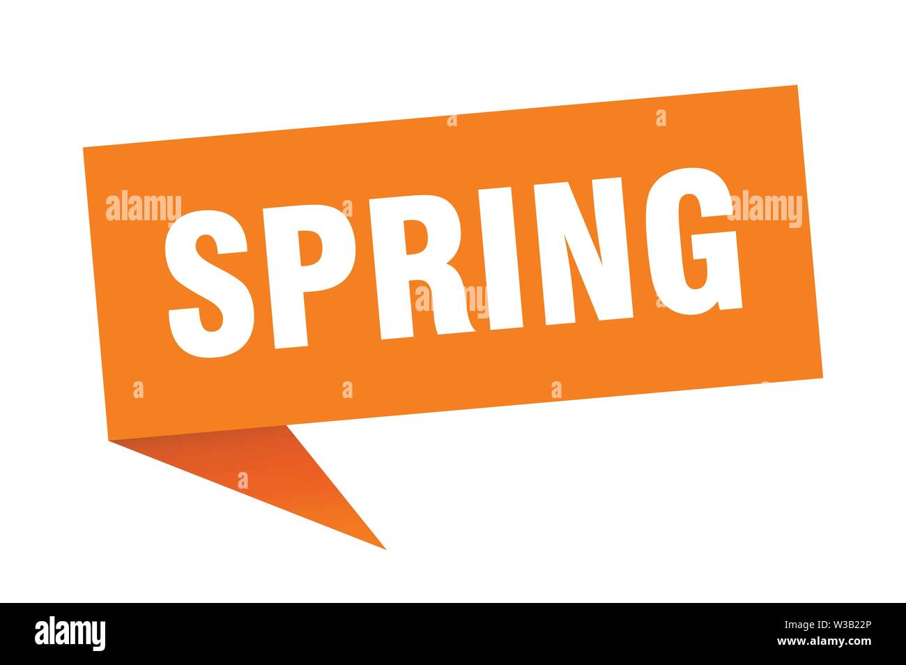 spring speech bubble. spring sign. spring banner Stock Vector Image ...