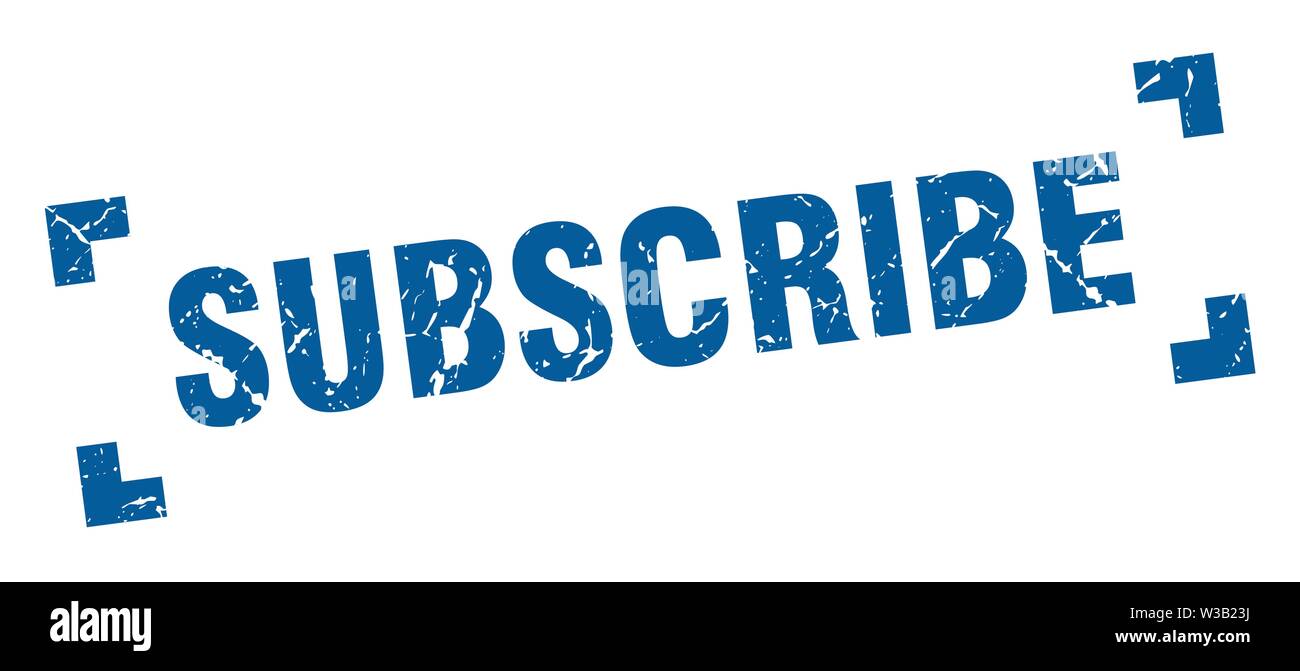 subscribe stamp. subscribe square grunge sign. subscribe Stock Vector ...