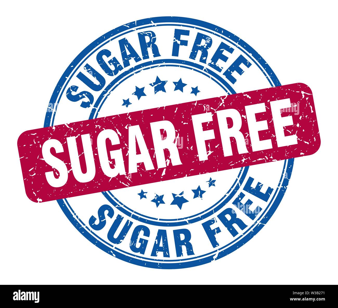 sugar free stamp. sugar free round grunge sign. sugar free Stock Vector ...