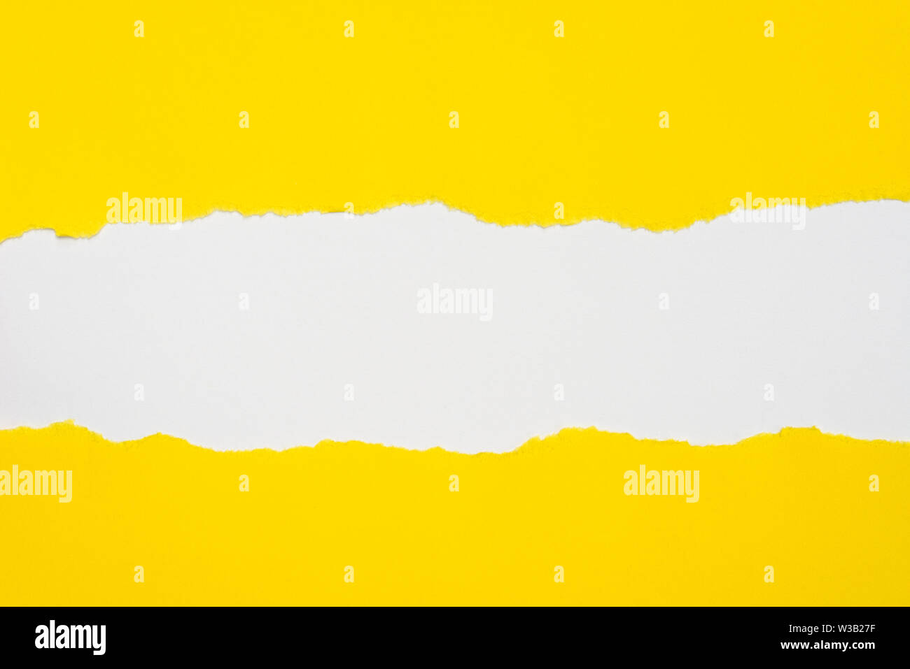 pieces of yellow color paper on white background with copy space Stock ...
