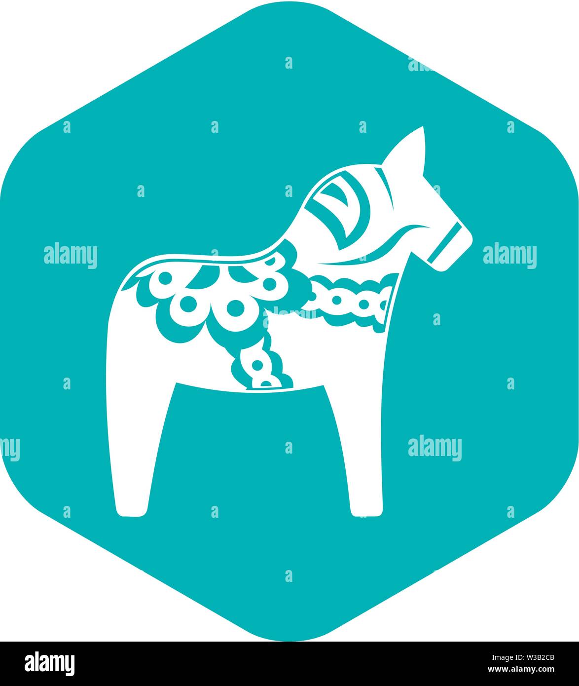 White miniature horse Stock Vector Images - Alamy